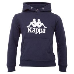 Kappa Kapuzensweatshirt - mit plakativem Logoprint, blau