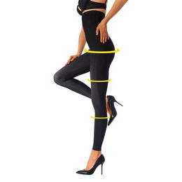 Lascana Highwaist Leggings mit leichtem Shaping Effekt, Loungewear, schwarz