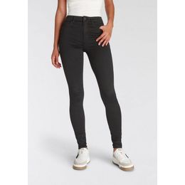Only High-waist-Jeans ONLROYA HW SKINNY BJ13964 im 5-Pocket-Design, schwarz