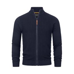 INDICODE Jeans Knit Cardigan 'Cason' male Blue size XXXL