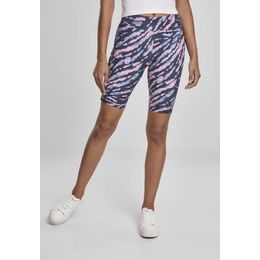 Urban Classics Stoffhose Damen Ladies Tie Dye Cycling Shorts (1-tlg), braun