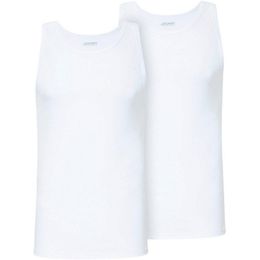 Jockey Unterhemd Cotton+ (2-St) klassisch für jeden Tag, weiß