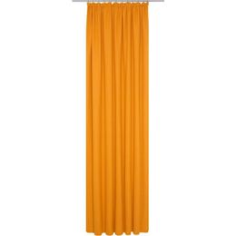 Vorhang WIRTHNatur, WIRTH, Kräuselband (1 St), blickdicht, 2-lagig, orange