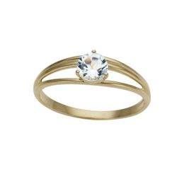 Firetti Goldring Schmuck Geschenk Gold 333 Damenring Goldring Edelstein Farbstein, mit Blautopas (behandelt), blau|gelb|goldfarben