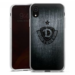 DeinDesign iPhone Xr Handy Silikon H&uuml;lle Case transparent Handyh&uuml;lle Sg Dynamo Dresden Official Licensed Product Vintage Silikon Case
