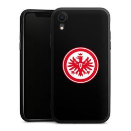 DeinDesign iPhone Xr Handy Premium Silikon H&uuml;lle Handyh&uuml;lle schwarz Case Sge Eintracht Frankfurt Eagle Silikon Premium Case