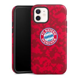 DeinDesign iPhone 12 mini Handy Panzer Handyh&uuml;lle robuste Outdoor H&uuml;lle Schutzh&uuml;lle gl&auml;nzend Camouflage Fc Bayern M&uuml;nchen Fcb Tough Case