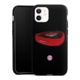 DeinDesign iPhone 12 mini Handy Silikon H&uuml;lle Case schwarz Handyh&uuml;lle Fc Bayern M&uuml;nchen Fcb Official Licensed Product Stadium