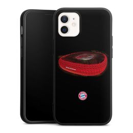 DeinDesign iPhone 12 mini Handy Premium Silikon H&uuml;lle Handyh&uuml;lle schwarz Case Fc Bayern M&uuml;nchen Fcb Official Licensed Product Stadium Silikon Premium Case