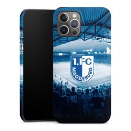 DeinDesign iPhone 12 Pro Max Handy Premium Case Smartphone Handyh&uuml;lle Schutzh&uuml;lle matt Stadium 1. Fcm 1. Fc Magdeburg Premium Case