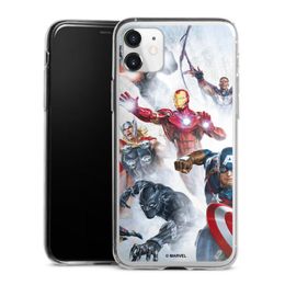 DeinDesign iPhone 11 Handy Slim Case Silikon Handyh&uuml;lle transparent H&uuml;lle extra d&uuml;nn Official Licensed Product Marvel Avengers Silikon Slim Case
