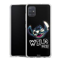 DeinDesign Galaxy A51 Handy Silikon H&uuml;lle Case transparent Handyh&uuml;lle Lilo & Stitch Disney Official Licensed Product Silikon Case
