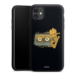 DeinDesign iPhone 11 Handy Premium Silikon H&uuml;lle Handyh&uuml;lle schwarz Case Guardians Of The Galaxy Groot Marvel Silikon Premium Case