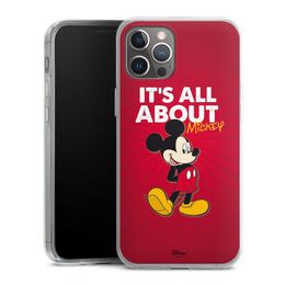 DeinDesign iPhone 12 Pro Max Handy Silikon H&uuml;lle Case transparent Handyh&uuml;lle Official Licensed Product Disney Mouse Silikon Case