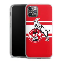 DeinDesign iPhone 12 Pro Max Handy Silikon H&uuml;lle Case transparent Handyh&uuml;lle 1. Fc K&ouml;ln Official Licensed Product Coat Of Arms Silikon Case