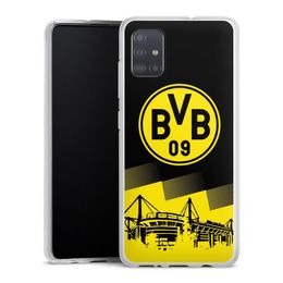 DeinDesign Galaxy A51 Handy Silikon H&uuml;lle Case transparent Handyh&uuml;lle Borussia Dortmund Stadium Bvb Silikon Case