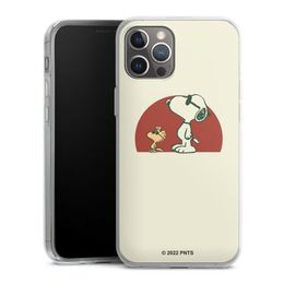 DeinDesign iPhone 12 Pro Max Handy Silikon H&uuml;lle Case transparent Handyh&uuml;lle Snoopy Official Licensed Product Kindheit Silikon Case
