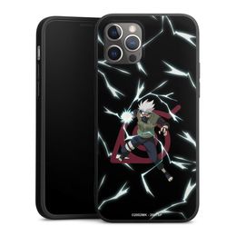 DeinDesign iPhone 12 Pro Handy Premium Silikon H&uuml;lle Handyh&uuml;lle schwarz Case Naruto Shippuden Official Licensed Product Kakashi Silikon Premium Case