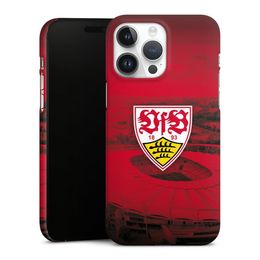 DeinDesign iPhone 14 Pro Max Handy Premium Case Smartphone Handyh&uuml;lle Schutzh&uuml;lle matt Vfb Stuttgart Official Licensed Product Stadium Premium Case