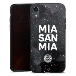 DeinDesign iPhone Xr Handy Silikon H&uuml;lle Case schwarz Handyh&uuml;lle Mia San Mia Girl Style Fc Bayern M&uuml;nchen