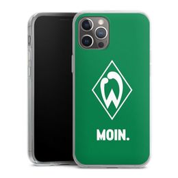 DeinDesign iPhone 12 Pro Max Handy Silikon H&uuml;lle Case transparent Handyh&uuml;lle Official Licensed Product Moin Sv Werder Bremen Silikon Case