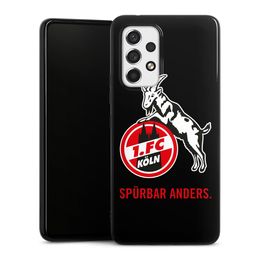 DeinDesign Galaxy A53 5G Handy Silikon H&uuml;lle Case schwarz Handyh&uuml;lle Transparent Official Licensed Product 1. Fc K&ouml;ln