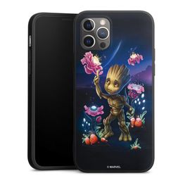 DeinDesign iPhone 12 Pro Handy Premium Silikon H&uuml;lle Handyh&uuml;lle schwarz Case Baby Groot Marvel Guardians Of The Galaxy Silikon Premium Case