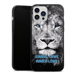 DeinDesign iPhone 13 Pro Max Handy Silikon H&uuml;lle Case schwarz Handyh&uuml;lle Official Licensed Product Tsv 1860 M&uuml;nchen Lion