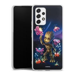 DeinDesign Galaxy A53 5G Handy Silikon H&uuml;lle Case transparent Handyh&uuml;lle Baby Groot Guardians Of The Galaxy Marvel Silikon Case