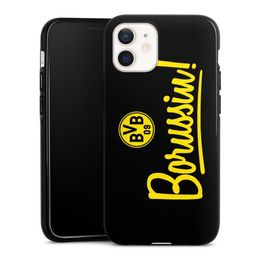 DeinDesign iPhone 12 mini Handy Silikon H&uuml;lle Case schwarz Handyh&uuml;lle Borussia Dortmund Bvb Soccer