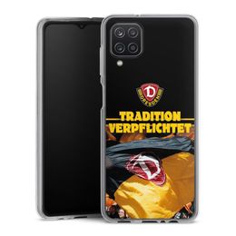 DeinDesign Galaxy A12 Handy Silikon H&uuml;lle Case transparent Handyh&uuml;lle Sgd Sg Dynamo Dresden Merchandise Silikon Case
