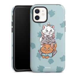 DeinDesign iPhone 12 mini Handy Panzer Handyh&uuml;lle robuste Outdoor H&uuml;lle Schutzh&uuml;lle gl&auml;nzend Disney Aristocats Cat Tough Case