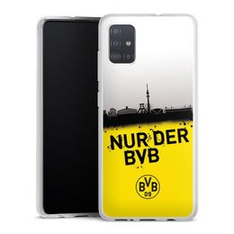 DeinDesign Galaxy A51 Handy Silikon H&uuml;lle Case transparent Handyh&uuml;lle Borussia Dortmund Statement Bvb Silikon Case