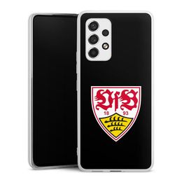 DeinDesign Galaxy A53 5G Handy Silikon H&uuml;lle Case transparent Handyh&uuml;lle Official Licensed Product Vfb Stuttgart Coat Of Arms Silikon Case