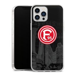 DeinDesign iPhone 13 Pro Max Handy Silikon H&uuml;lle Case transparent Handyh&uuml;lle Official Licensed Product Logo Fortuna D&uuml;sseldorf Silikon Case