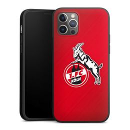 DeinDesign iPhone 12 Pro Handy Premium Silikon H&uuml;lle Handyh&uuml;lle schwarz Case 1. Fc K&ouml;ln Effzeh Official Licensed Product Silikon Premium Case