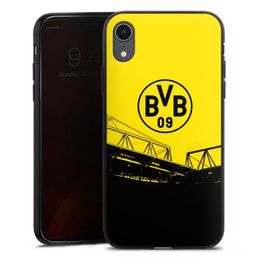 DeinDesign iPhone Xr Handy Silikon H&uuml;lle Case schwarz Handyh&uuml;lle Merchandise Bvb Borussia Dortmund