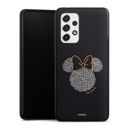 DeinDesign Galaxy A53 5G Handy Silikon H&uuml;lle Case schwarz Handyh&uuml;lle Minnie Mouse Muster Disney