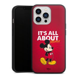 DeinDesign iPhone 13 Pro Handy Premium Silikon H&uuml;lle Handyh&uuml;lle schwarz Case Disney Official Licensed Product Mouse Silikon Premium Case
