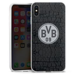 DeinDesign iPhone Xs Max Handy Silikon H&uuml;lle Case transparent Handyh&uuml;lle Jersey Borussia Dortmund Bvb Silikon Case