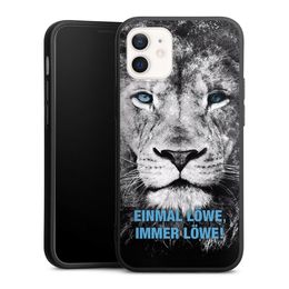 DeinDesign iPhone 12 mini Handy Premium Silikon H&uuml;lle Handyh&uuml;lle schwarz Case Official Licensed Product Tsv 1860 M&uuml;nchen Lion Silikon Premium Case