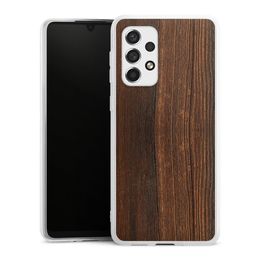 DeinDesign Galaxy A33 5G Handy Silikon H&uuml;lle Case transparent Handyh&uuml;lle Nut Tree Wood Wooden Look Silikon Case