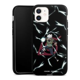 DeinDesign iPhone 12 mini Handy Silikon H&uuml;lle Case schwarz Handyh&uuml;lle Kakashi Naruto Shippuden Official Licensed Product