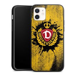 DeinDesign iPhone 12 Handy Premium Silikon H&uuml;lle Handyh&uuml;lle schwarz Case Official Licensed Product Soccer Sg Dynamo Dresden Silikon Premium Case