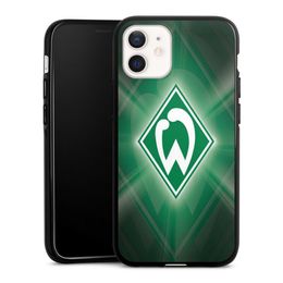 DeinDesign iPhone 12 mini Handy Silikon H&uuml;lle Case schwarz Handyh&uuml;lle Sv Werder Bremen Official Licensed Product Coat Of Arms