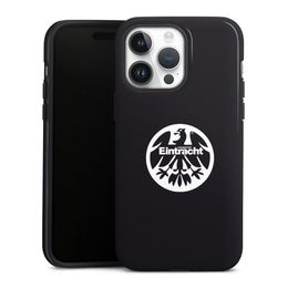 DeinDesign iPhone 14 Pro Max Handy Panzer Handyh&uuml;lle robuste Outdoor H&uuml;lle Schutzh&uuml;lle gl&auml;nzend Eagle Logo Eintracht Frankfurt Tough Case