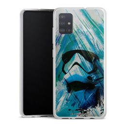 DeinDesign Galaxy A51 Handy Silikon H&uuml;lle Case transparent Handyh&uuml;lle Colourful Stormtrooper Star Wars Silikon Case