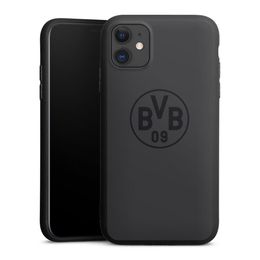 DeinDesign iPhone 11 Handy Premium Silikon H&uuml;lle Handyh&uuml;lle schwarz Case Borussia Dortmund Logo Bvb Silikon Premium Case