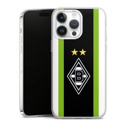 DeinDesign iPhone 14 Pro Max Handy Silikon H&uuml;lle Case transparent Handyh&uuml;lle Logo Gladbach Borussia M&ouml;nchengladbach Silikon Case