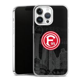 DeinDesign iPhone 14 Pro Max Handy Silikon H&uuml;lle Case transparent Handyh&uuml;lle Official Licensed Product Logo Fortuna D&uuml;sseldorf Silikon Case